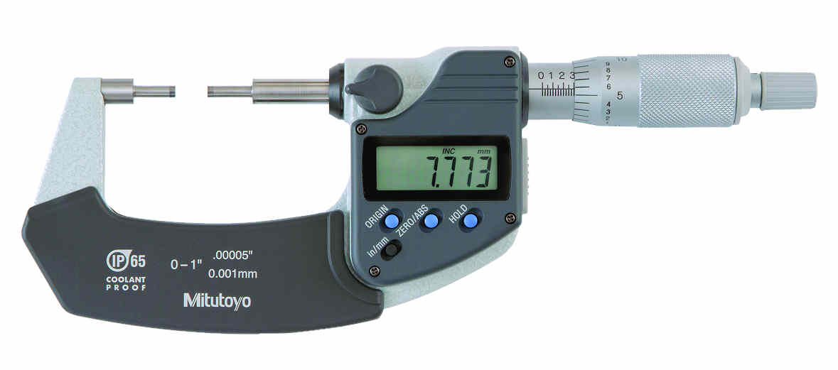 ebuy - Craig International - Micrometer Spline Digital 0-25mm 0-1" Mitutoyo