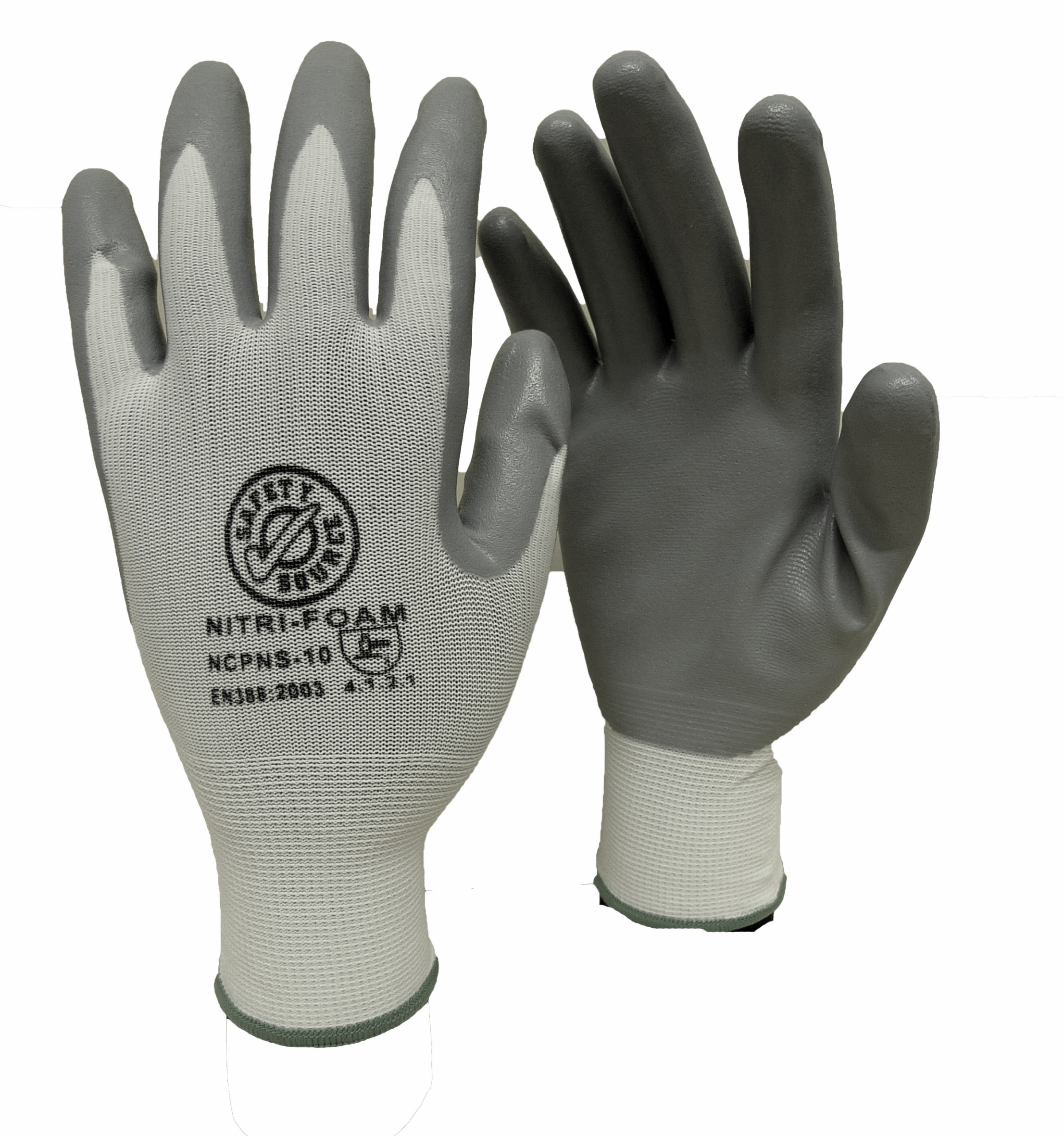 ebuy - Craig International - Gloves Nitrile Niti-Foam Palm Coated. Size 10 Grey