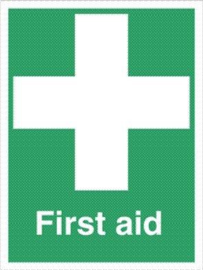 Craig International - First Aid Safe Procedure Sign Rigid Size 400 X 300mm