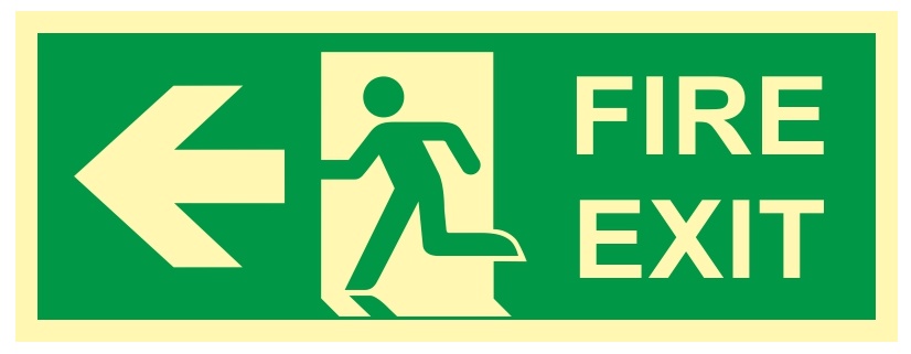 ebuy - Craig International - Fire Exit Directional Sign (Left) SC08